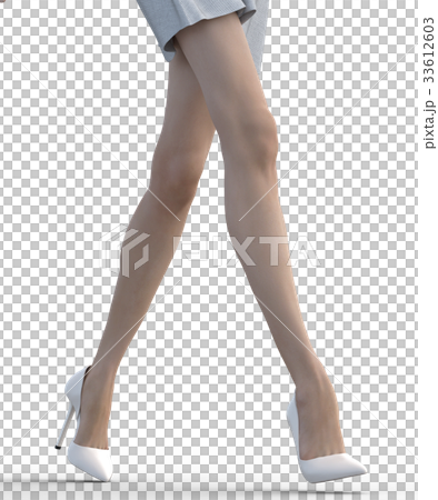 Leg care image Pretty female legs perming3DCG... - Stock Illustration ...