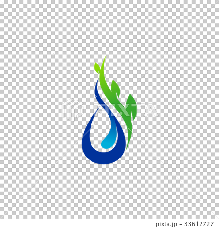 water drop plant logo symbol icon vector design - Stock Illustration ...