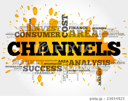 Channels word cloud collageのイラスト素材 [33654925] - PIXTA