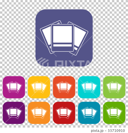 Photos icons set - Stock Illustration [33710910] - PIXTA