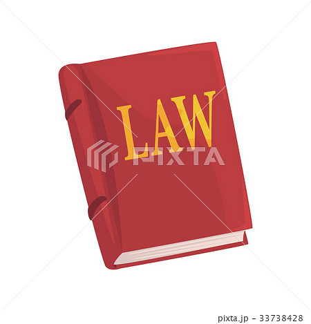 Red law book cartoon vector Illustrationのイラスト素材 [33738428] - PIXTA