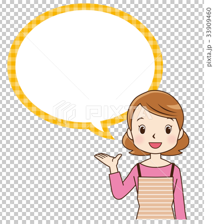 Woman explaining housewife expression pose - Stock Illustration ...