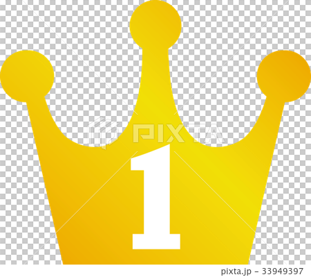 Crown gold ranking first place - Stock Illustration [33949397] - PIXTA
