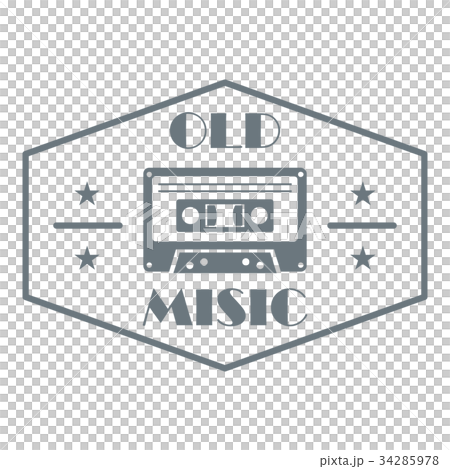 Old music logo, simple style - Stock Illustration [34285978] - PIXTA