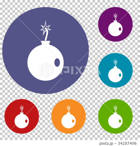 Cannonball icons set - Stock Illustration [34287406] - PIXTA