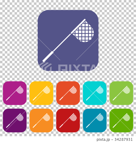 Fishing net icons set - Stock Illustration [34287931] - PIXTA