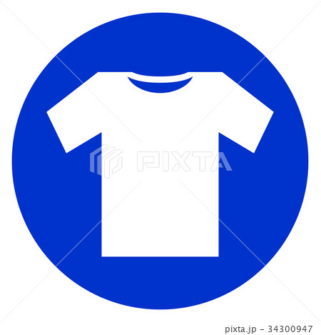 wear blue circle iconのイラスト素材 [34300947] - PIXTA