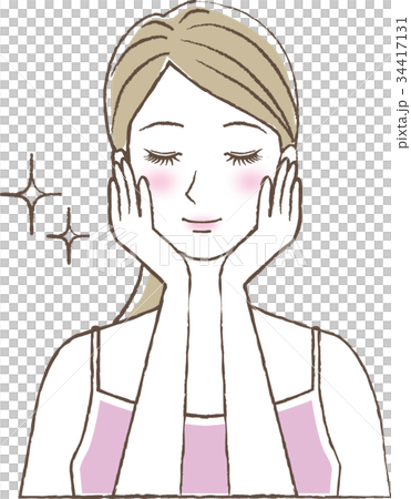 Enchanted expression woman - Stock Illustration [34417131] - PIXTA