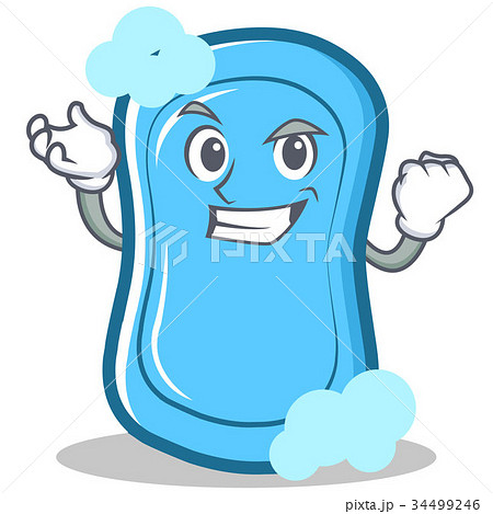 Successful blue soap character cartoonのイラスト素材 [34499246] - PIXTA