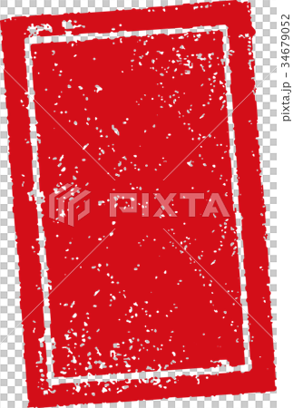 Hanko stamp illustration base template (without... - Stock Illustration ...