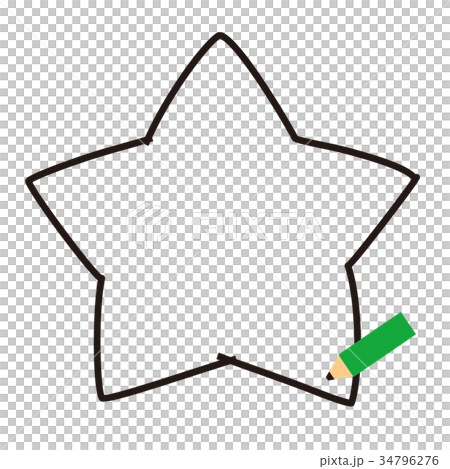 Pencil star text box - Stock Illustration [34796276] - PIXTA