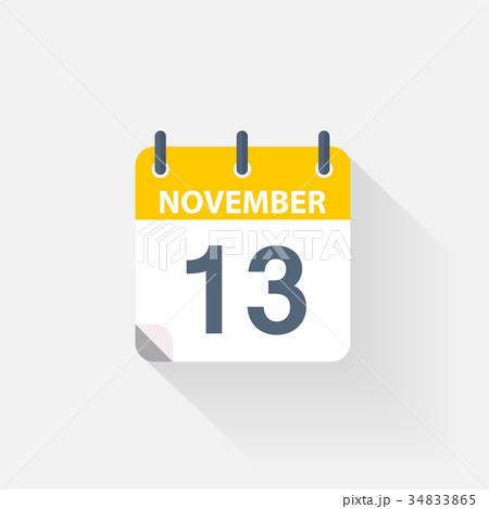 13 november calendar iconのイラスト素材 [34833865] - PIXTA