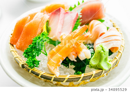 Mixed sashimi setの写真素材 [34895529] - PIXTA