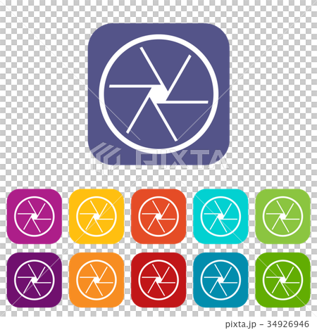 Round objective icons set - Stock Illustration [34926946] - PIXTA