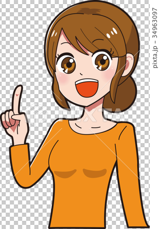 Illustration of girl cartoon style woman... - Stock Illustration ...