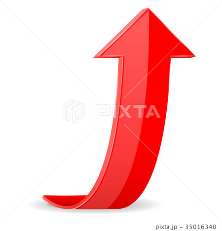 Red Arrow Pointing Up A Simple Arrow Icon That Is Red And Stands