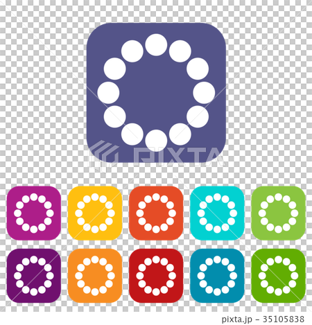 Sign expectations page load icons set - Stock Illustration [35105838 ...