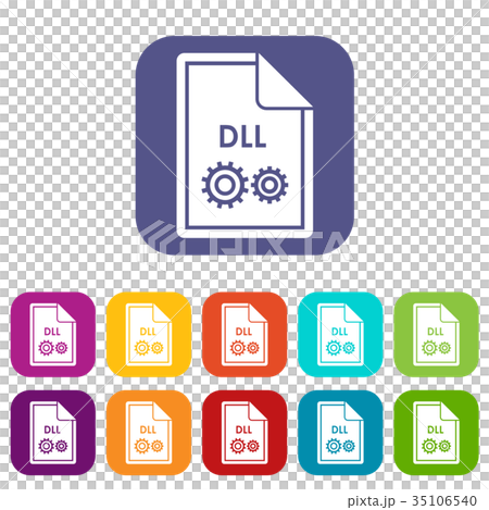 File DLL icons set - Stock Illustration [35106540] - PIXTA