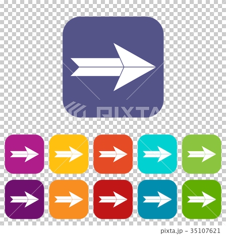 Big arrow icons set - Stock Illustration [35107621] - PIXTA
