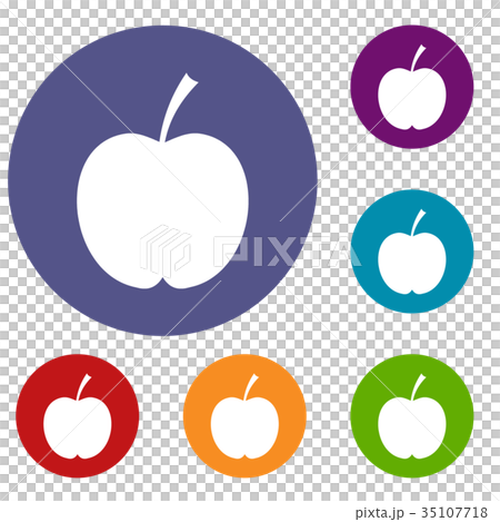 Checkered apple icons set - Stock Illustration [35107718] - PIXTA