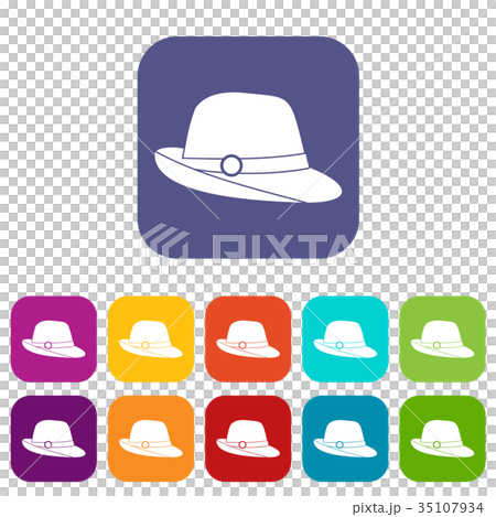 Hat icons set - Stock Illustration [35107934] - PIXTA
