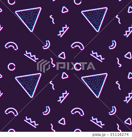 80s Neon Pattern