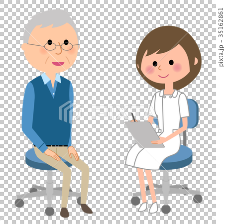 Nurse interview explanation - Stock Illustration [35162861] - PIXTA