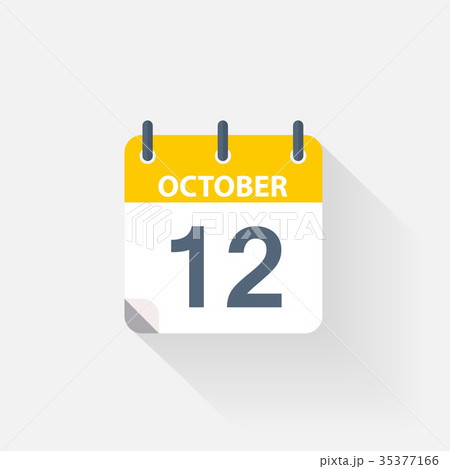12 october calendar iconのイラスト素材 [35377166] - PIXTA