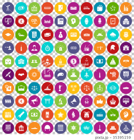 100 government icons set color - Stock Illustration [35395159] - PIXTA