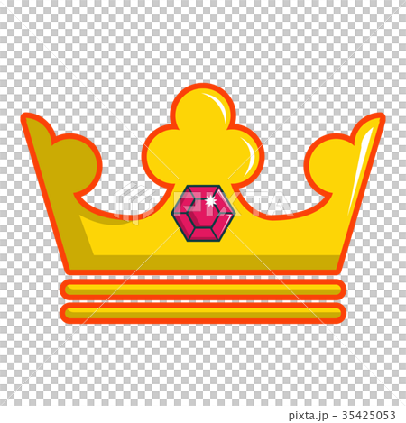 Milady crown icon, cartoon style - Stock Illustration [35425053] - PIXTA