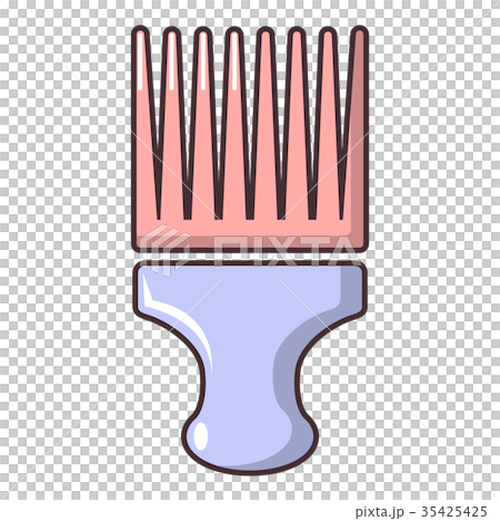 Afro comb icon, cartoon style - Stock Illustration [35425425] - PIXTA