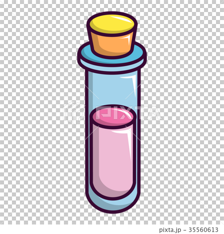 Magic glass tube love potion icon, cartoon style - Stock Illustration ...