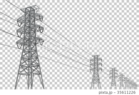 Steel tower - Stock Illustration [35611226] - PIXTA