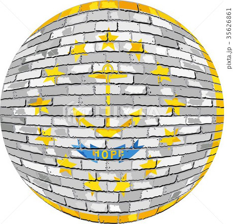 Ball with Rhode Island flagのイラスト素材 [35626861] - PIXTA