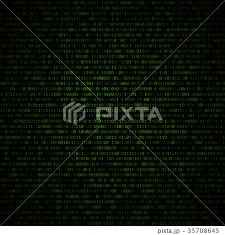 vector binary code abstract background.のイラスト素材 [35708645] - PIXTA