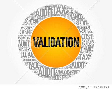 VALIDATION word cloud collageのイラスト素材 [35740153] - PIXTA