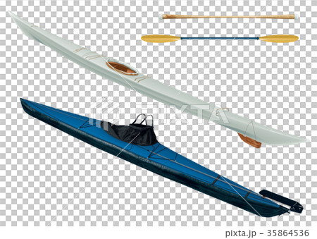 Greenland Kayak & Falt Kayak 9 - Stock Illustration [35864536] - PIXTA