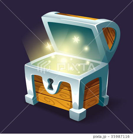 shining treasure chestのイラスト素材 [35987116] - PIXTA