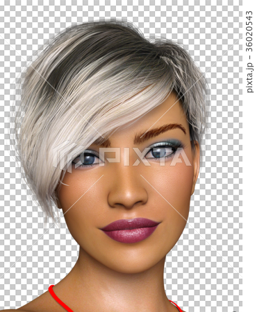 Female face up - Stock Illustration [36020543] - PIXTA