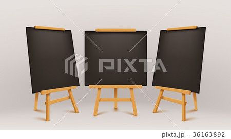 wooden flip charts blackのイラスト素材 [36163892] - PIXTA