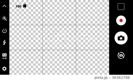 Modern smartphone camera focusing screen - Stock Illustration [36361786 ...