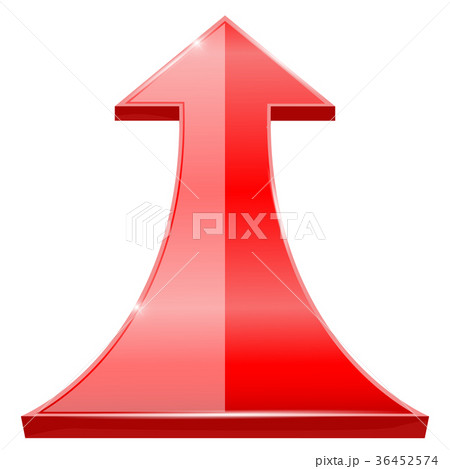 Red arrow, moving up iconのイラスト素材 [36452574] - PIXTA
