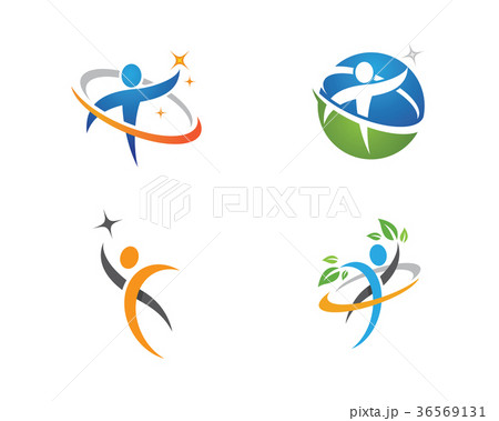 Human character logo signのイラスト素材 [36569131] - PIXTA