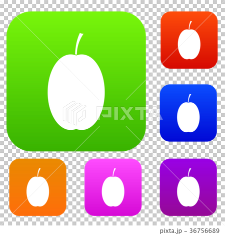 Plum set collection - Stock Illustration [36756689] - PIXTA