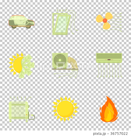 Airflow set, cartoon style - Stock Illustration [36757022] - PIXTA