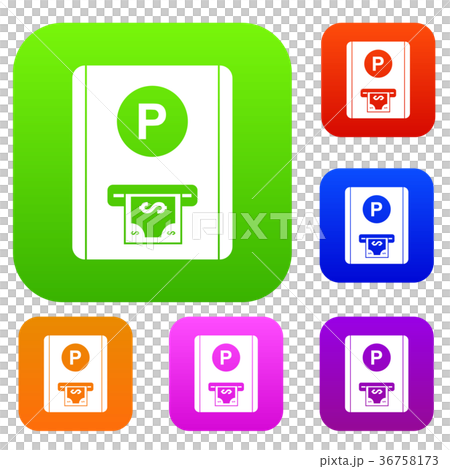 Parking fee set collection - Stock Illustration [36758173] - PIXTA
