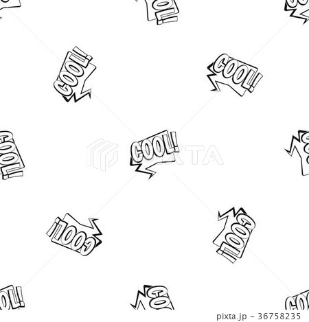 COOL, comic text speech bubble pattern seamless...のイラスト素材 [36758235 ...