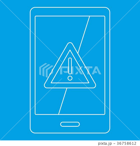 Not working phone icon, outline styleのイラスト素材 [36758612] - PIXTA
