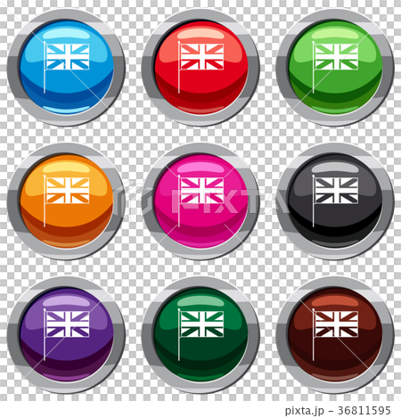 UK flag set 9 collection - Stock Illustration [36811595] - PIXTA