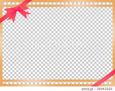 Simple ribbon frame - Stock Illustration [36941820] - PIXTA